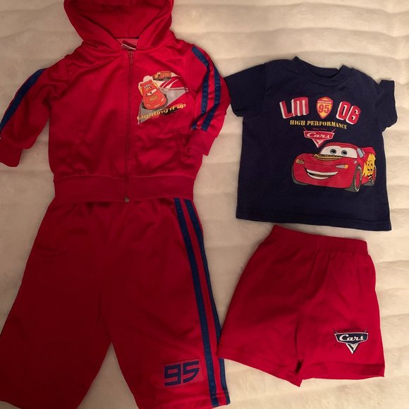 Disney | Matching Sets | 4 Piece Disney Pixar Cars Outfit | Poshmark